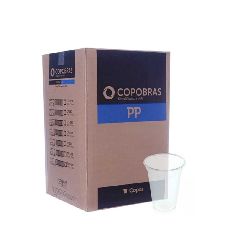 COPO COPOBRAS PP TRANSPARENTE 300ML – CX 20X50UN – Ever Limp